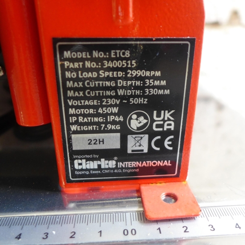 4 Clarke ETC8 electric tile cutters, to be sold as scrap *This lot is ...