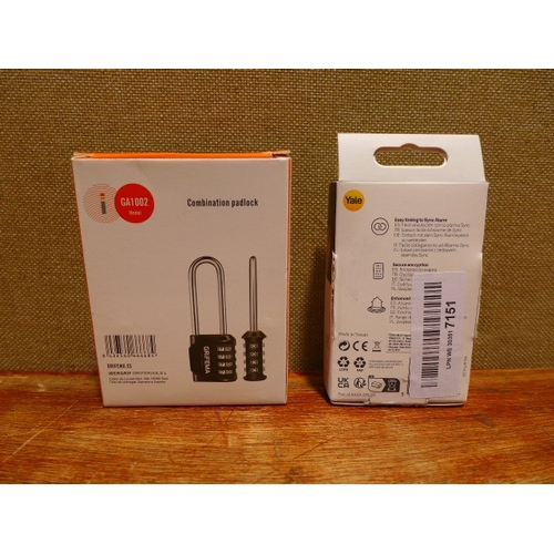 Quantity of padlocks and locks including Burg Watcher 1m security chain ...