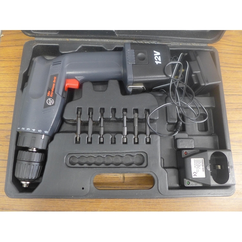 A quantity of assorted power tools including a Black and Decker D240RT ...