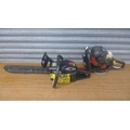 A Homelite mighty lite petrol driven hedge cutter and a Leader CS5800 ...