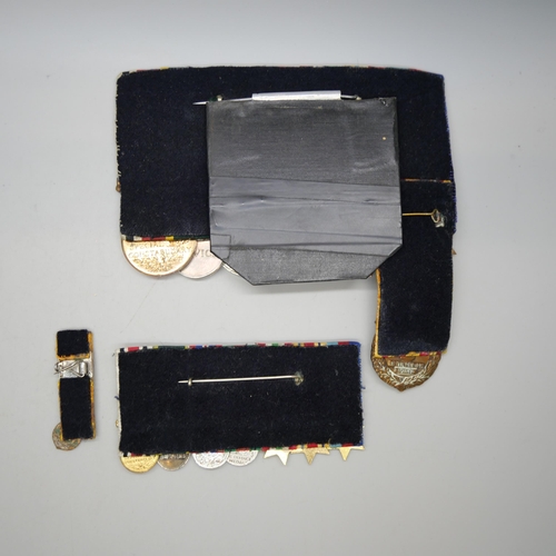 A set of eight medals and miniatures to Geoffrey W. Thorpe including ...