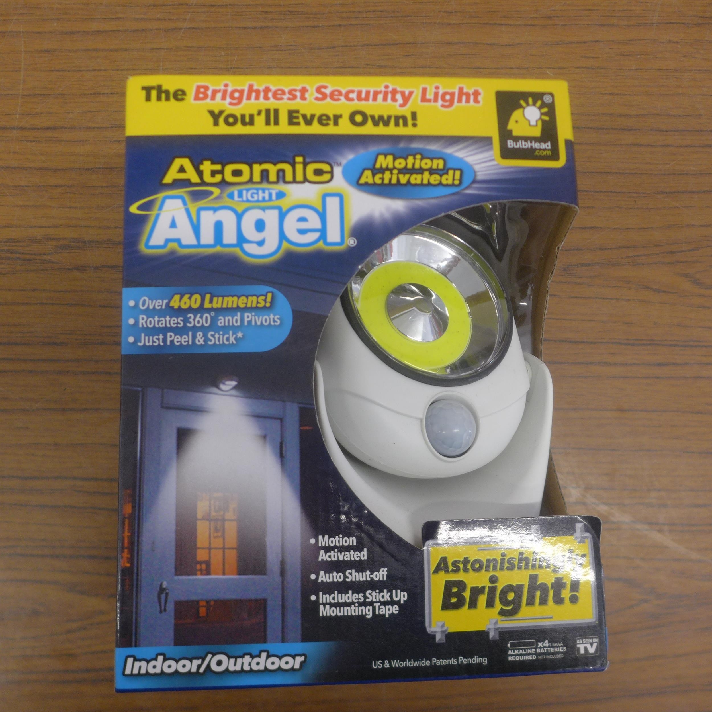 An Atomic Light Angel indoor/outdoor security light, unused