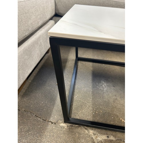 Sofia marble effect slanted frame coffee table, original RRP £166.66 ...