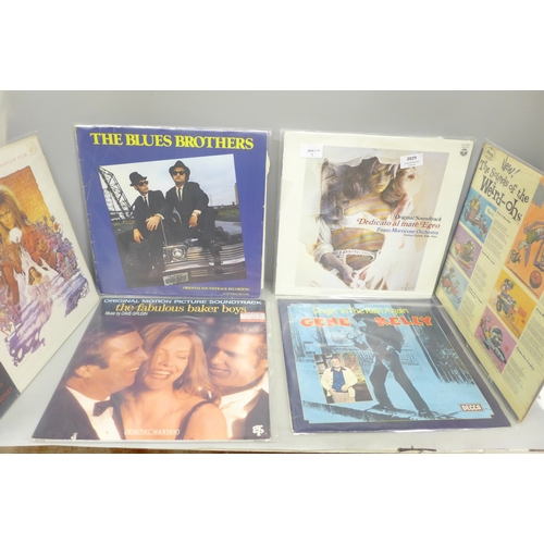 Thirteen soundtrack LP records, includes David Bowie, Labyrinth, Where ...