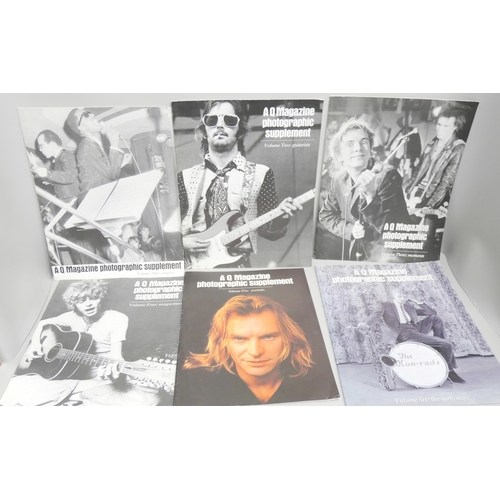 Music memorabilia; a box of assorted music memorabilia including ...