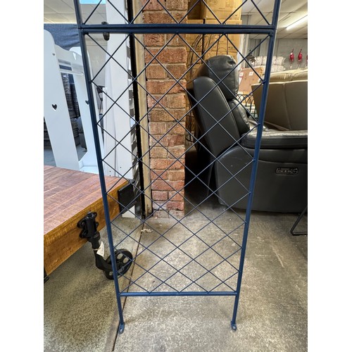 Blue metal garden arch (requires fixings)