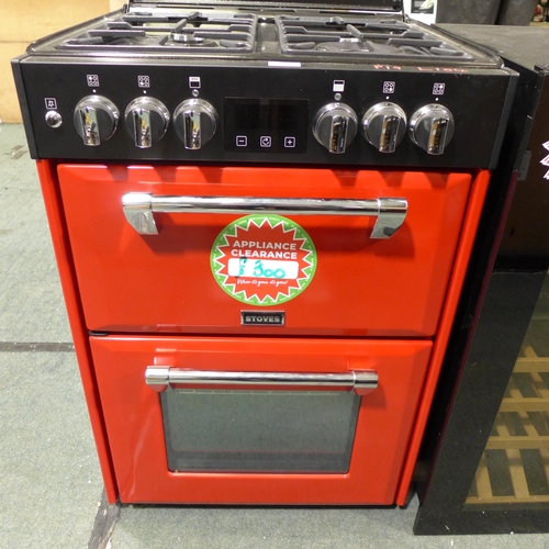 Stoves richmond red 60cm dual fuel 4 burner range cooker (495-104 ...