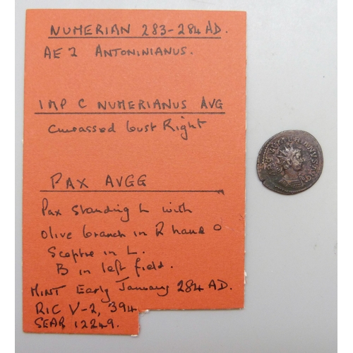 Ancient Roman Antoninianus of Numerian (283-284), scarce