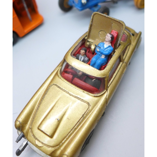 A collection of Corgi model vehicles including Le Dandy Coupe, Land ...