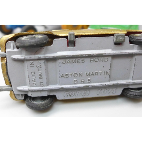 A collection of Corgi model vehicles including Le Dandy Coupe, Land ...