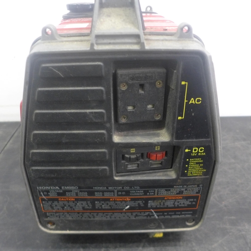 A Honda EM650 petrol generator