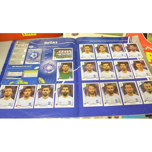 Football; four Panini sticker albums, Football 78, Football 80 ...