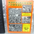 A folder with Nottingham Forest football programmes, 1977/78 League Cup ...
