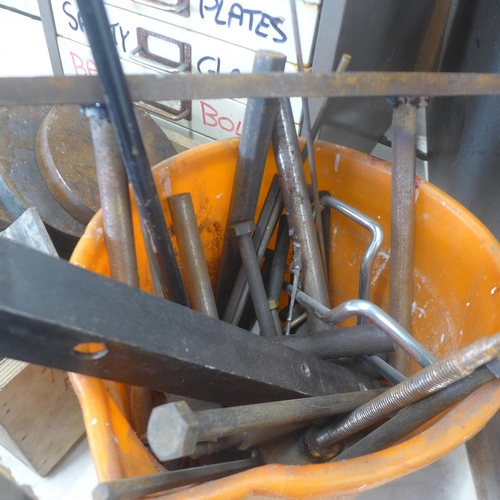 A quantity of model engineering tools including wheel blanks, etc., a ...