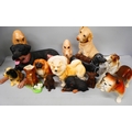 A collection of dog figures including Algora, Sylvac, Regency, etc ...