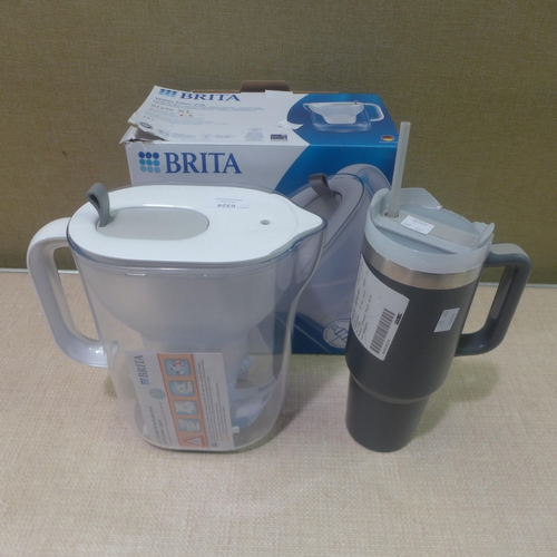 Brita water jug and a Truestart coffee mug (359-296,337) *This lot is ...