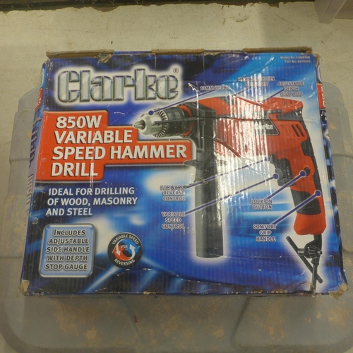 A quantity of cased power tools including, a Fairline FBH-9504A rotary ...