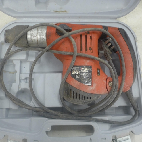 A quantity of cased power tools including, a Fairline FBH-9504A rotary ...