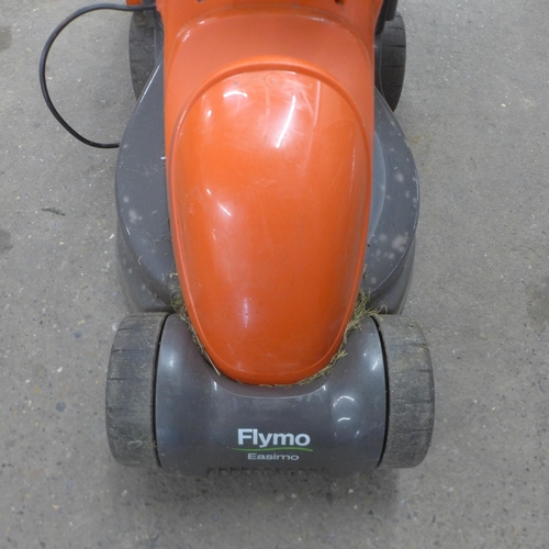 A Flymo EM032 electric mower with collection box and a Bosch electric ...