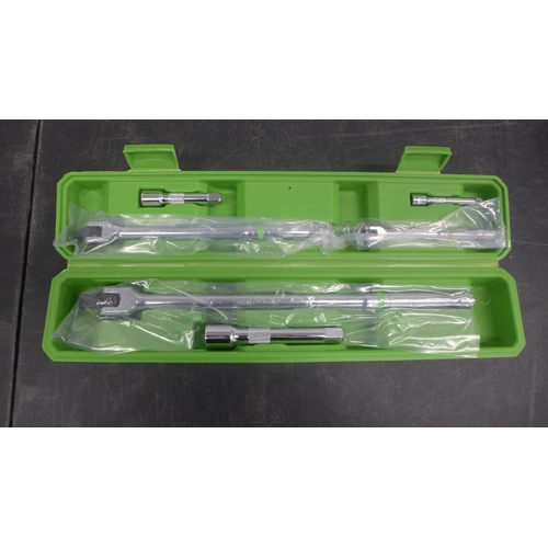 A set of Swanlake square breaker bars and socket extension bars
