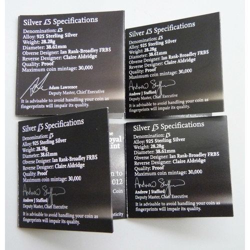 The Royal Mint, Countdown to London Olympic Games 2012 silver proof £5 ...