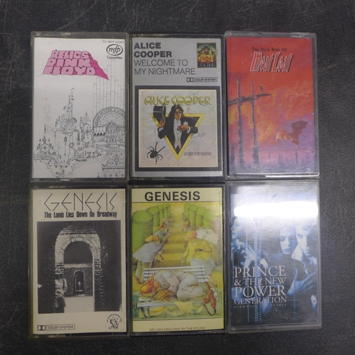 35 assorted tapes including Guns N Roses, Pink Floyd, Bad Company ...