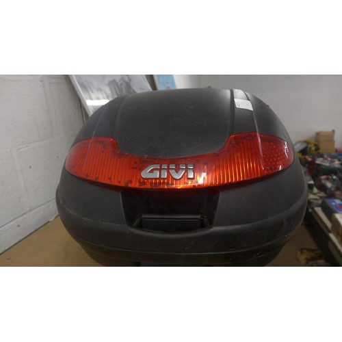 A Givi motorbike box with key