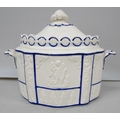 An early 19th Century Castleford pottery stoneware sucrier sugar bowl ...
