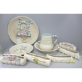 Nine pieces of Clarice Cliff - My Garden Basket of Flowers pattern ...