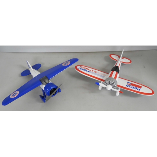 Two boxed die-cast model aircraft, a 1929 Travel Air model and a ...