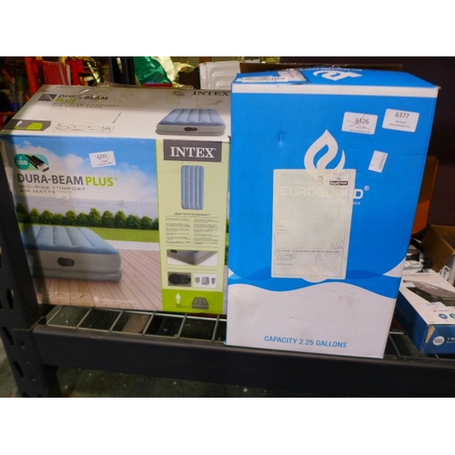 EuroGuard water filter system 8.5l and a Intex twin Dura-Beam comfort ...