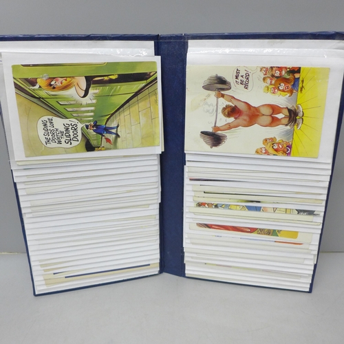 Postcards; an album of vintage humorous 'saucy' seaside comic postcards ...