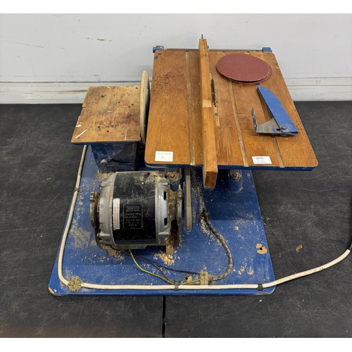A disc sander/table saw **Failed PAT test due to damaged cable and is ...
