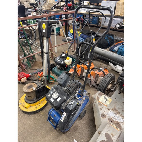 A Scheppach HP1100 petrol driven plate compactor *This lot is subject VAT