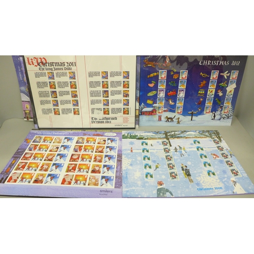 Stamps; Great Britain Queen Elizabeth II Royal Mail Christmas ...