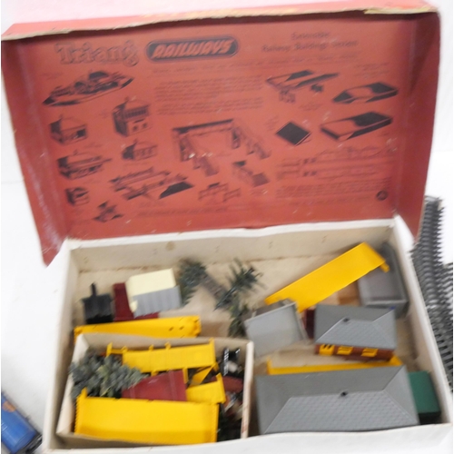 A collection of model railway, Princess Elizabeth locomotive, carriages ...