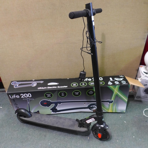 Life 200 electric scooter with box and charger, RRP £320