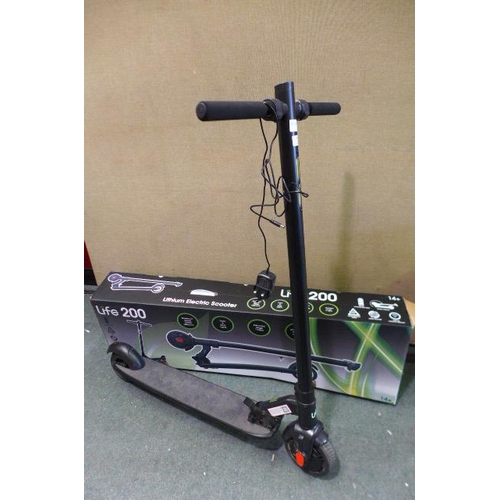 Life 200 electric scooter with box and charger, RRP £320