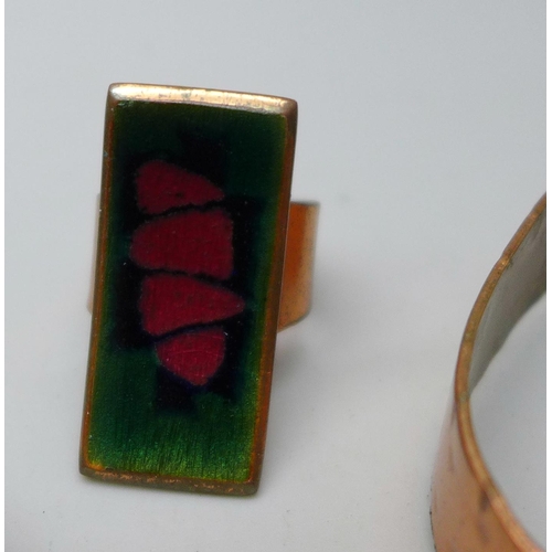 A collection of Modernist and Brutalist style costume jewellery