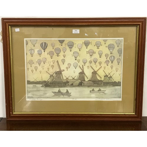 A signed Michael Oelman limited edition etching, Sunday Boating, no ...