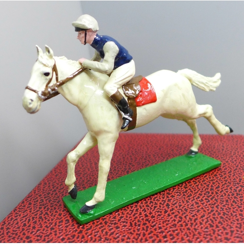 Two Chivalry hand painted mounted knight figures, three model ...