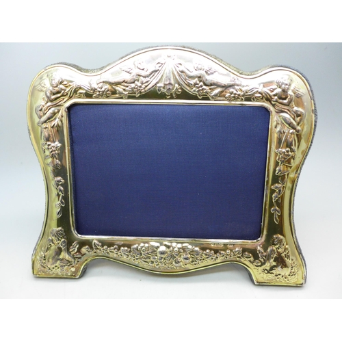 A Victorian style silver photograph frame, Sheffield, 1998, 18.5 x 15cm ...