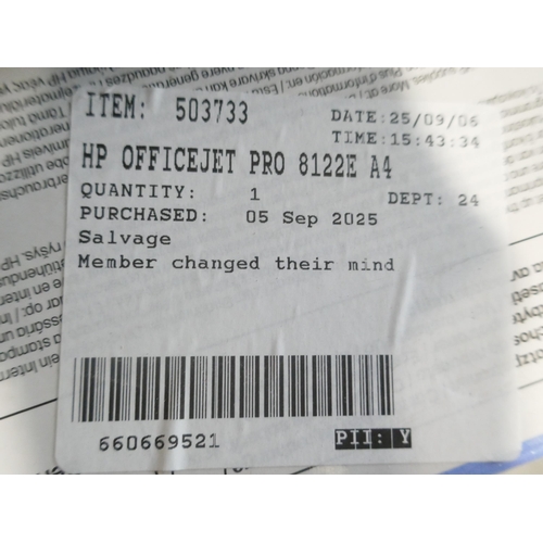 HP officejet pro 8122E printer (371-438) *This lot is subject to VAT