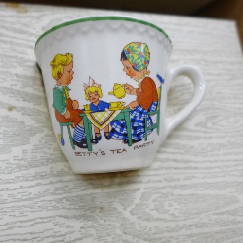 A child's four setting nursery rhymes tea service, Biltons Amersham, boxed