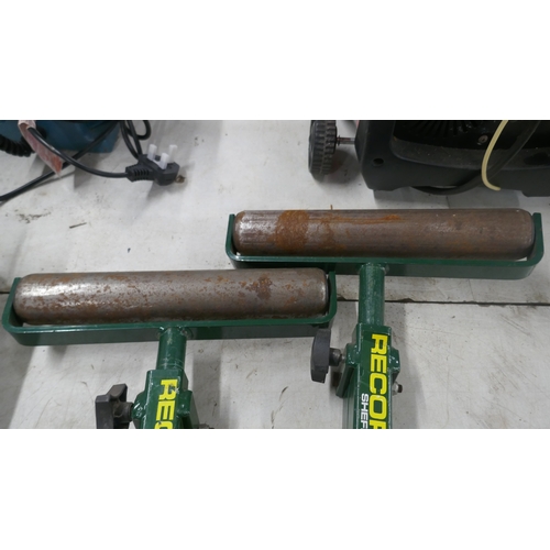 Two record power RPR400 roller stands