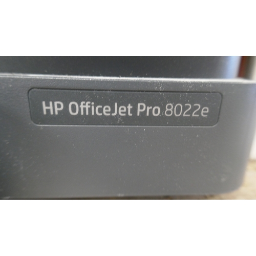 A boxed HP Office Jet Pro 8022E all in one printer and one other HP ...