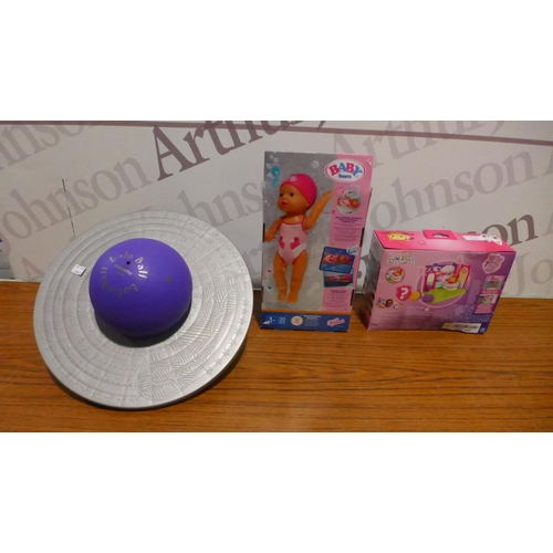 Baby Born doll, Gabby's Dollhouse and a Lolo Ball * This lot is subject ...