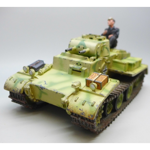 King & Country - Panzer MKI with Crew, WSS108, boxed