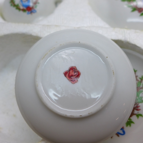 A Schmid Disney's Beauty and the Beast dolls/childs tea set, boxed