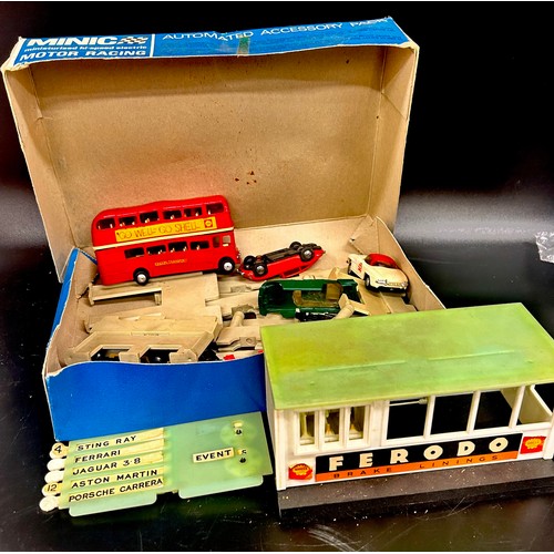 Three boxes of Tri-ang Minic Motorways including Roadway, accessories ...